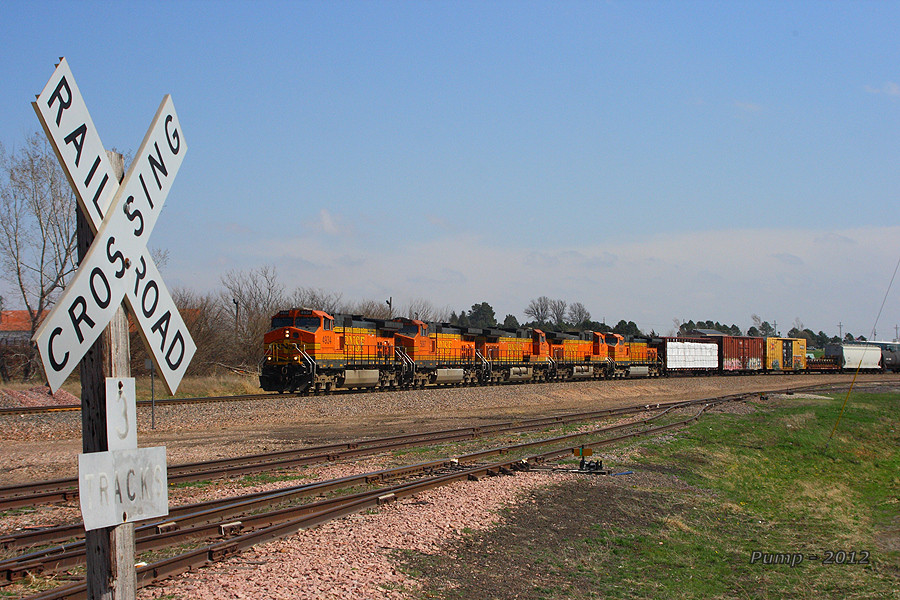 Westbound BNSF Mixed Freight Train